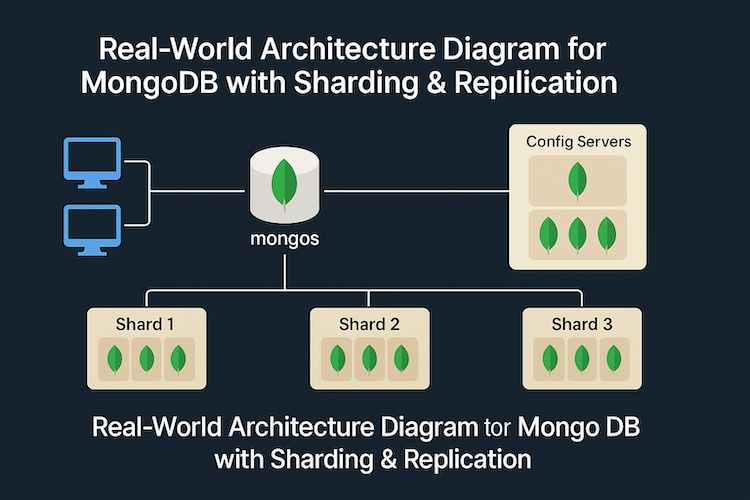 Real-World Architecture Diagram for MongoDB with Sharding & Replication
