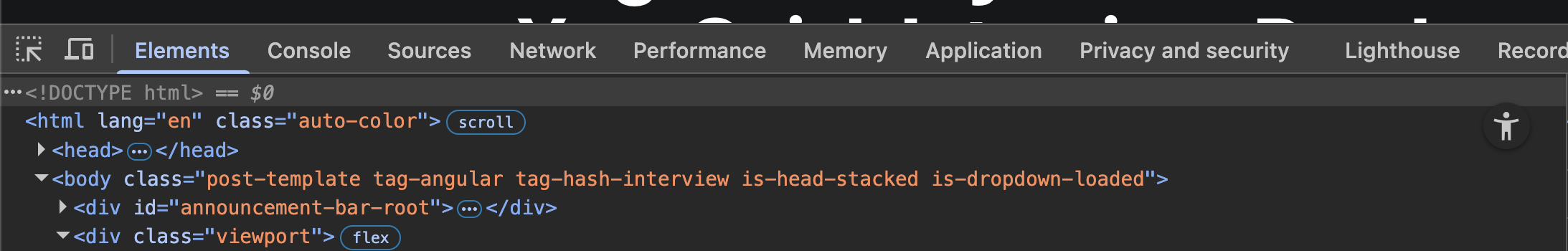 What is and Why is it at the Top of Every HTML Page?